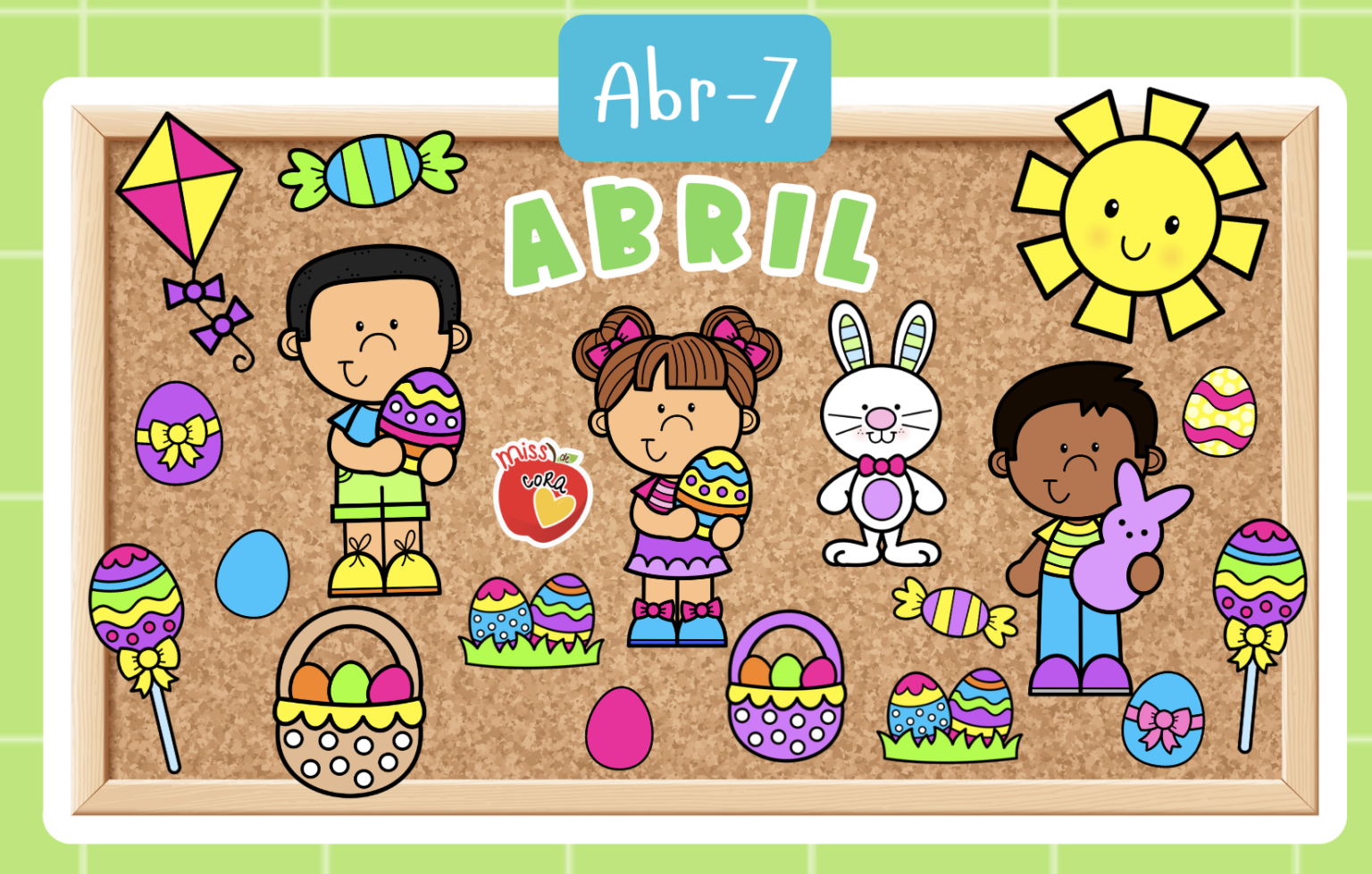 Friso: Pascua y Efemérides (Abril) | Miss de cora